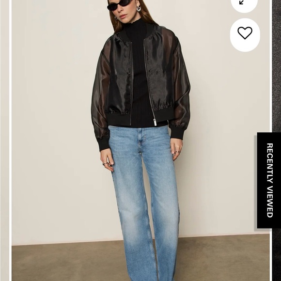 Sanctuary | Jackets & Coats | Sanctuary Black Sheer Bomber Jacket ...